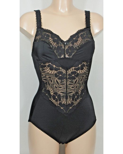 Miss Mary of Sweden Soft Cup Body Corselette Style 3619 44B in Black ...